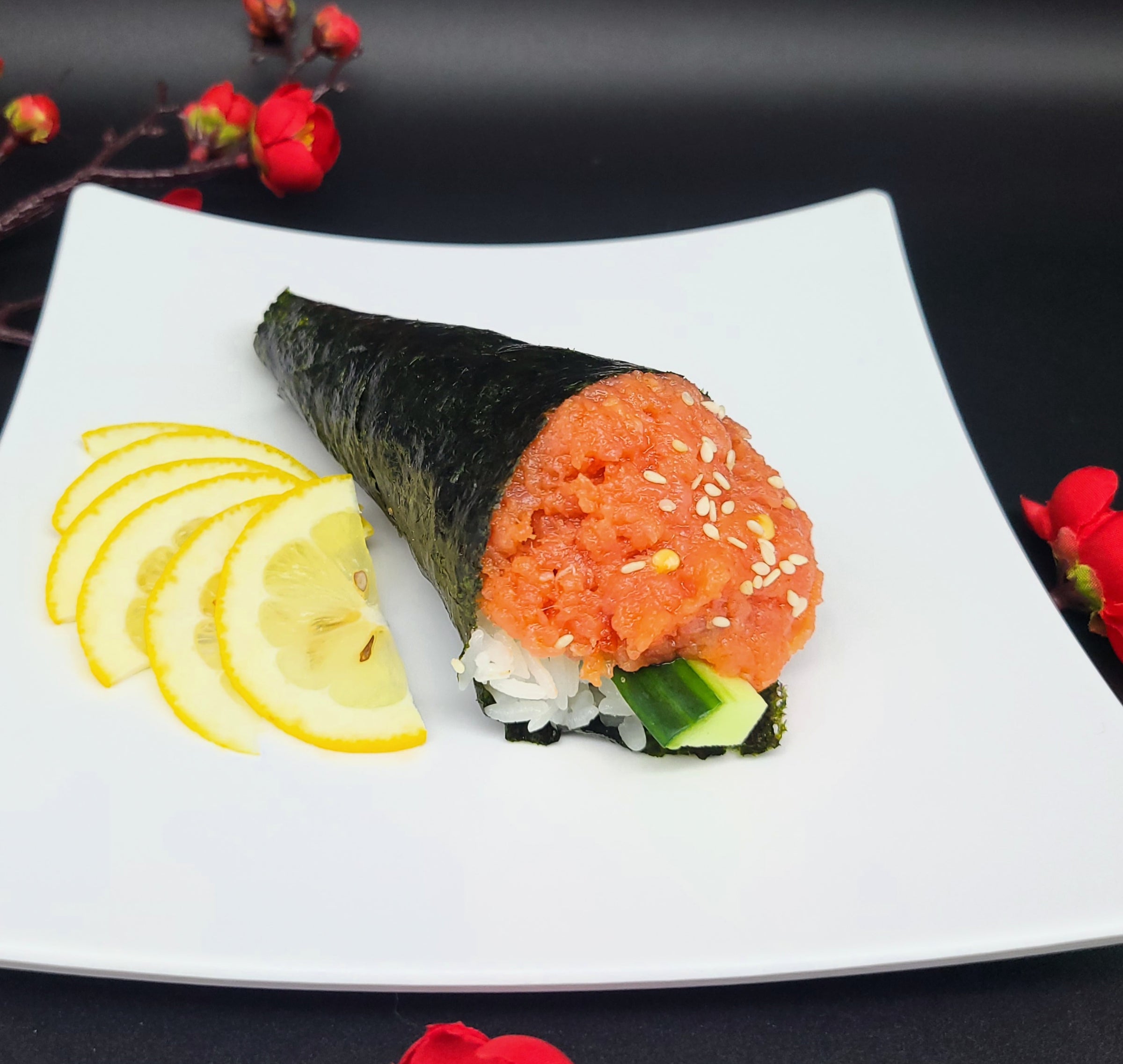 Spicy Salmon Hand Roll